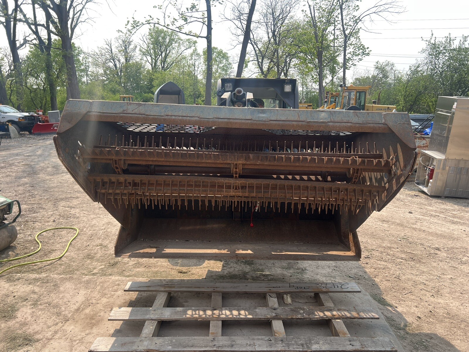 BOBCAT 6B LANDSCAPE RAKE ATTACHMENT FOR SKID STEERS, 72" WIDTH ! VIDEO ...