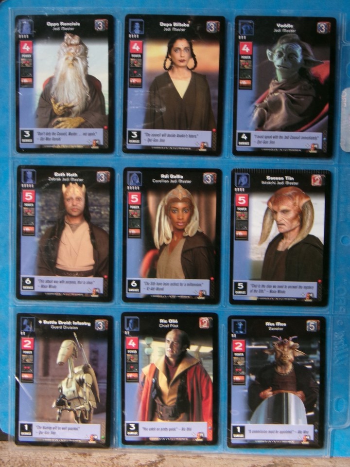 Star Wars Young Jedi The Jedi Council CCG 120 Cards Lot Unplayed, Obi ...