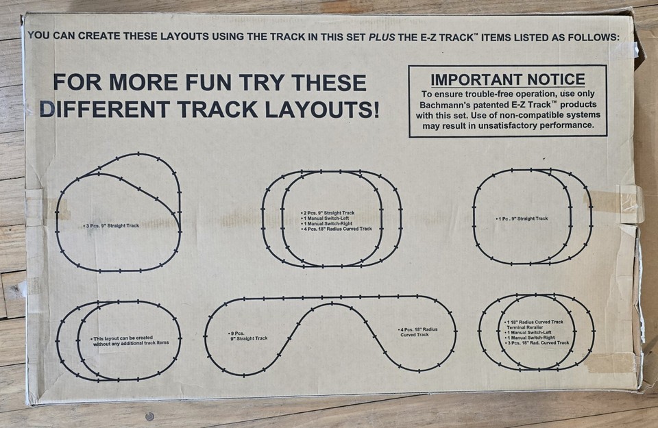 VTG Bachmann Cannonball Express HO Scale Train Set E-Z Track COMPLETE ...