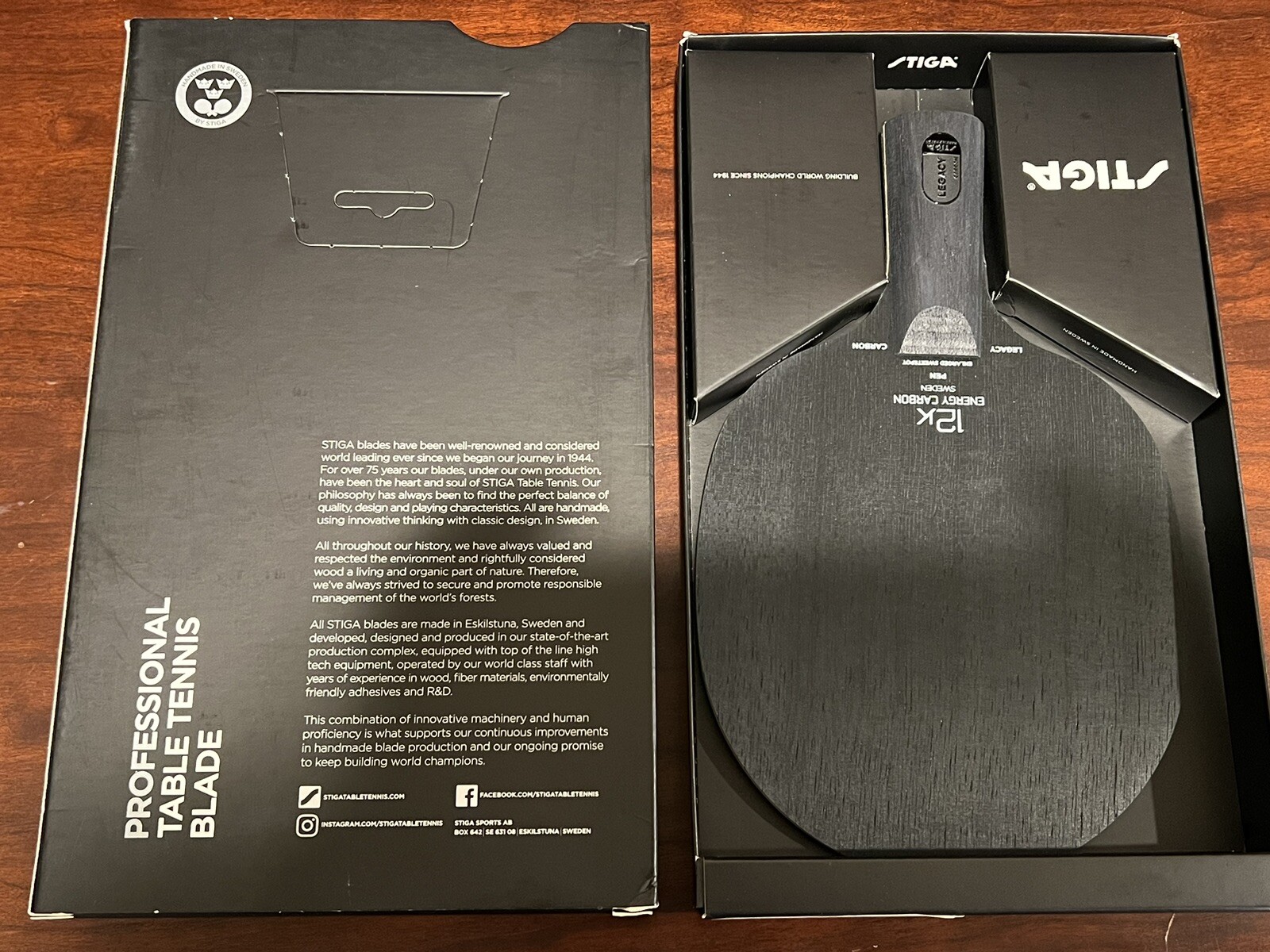 STIGA Xu Xin table tennis racket legacy carbon Chinese Penhold Blade ...