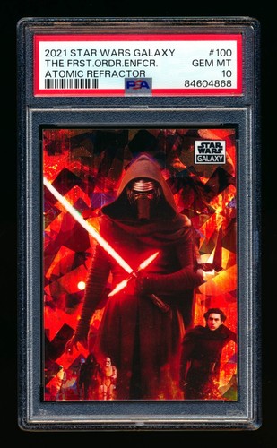 2021 TOPPS STAR WARS GALAXY CHROME #100 FIRST ORDER ENFORCER ATOMIC ...