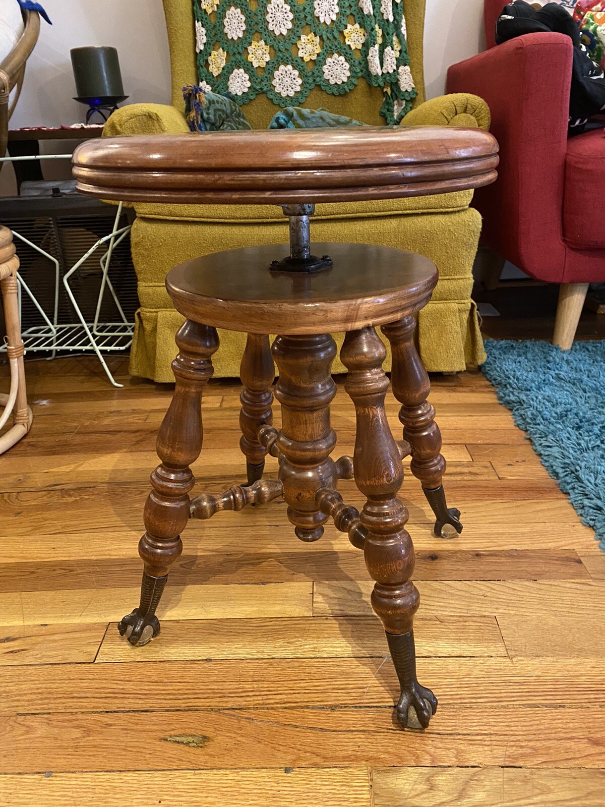Antique Piano Stool Ebay