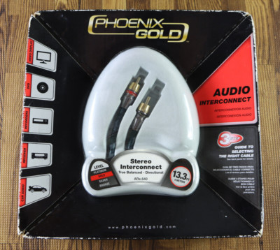 Phoenix Gold Audio Stereo Interconnect 13.3ft Gold 600 Series ARX.640 ...