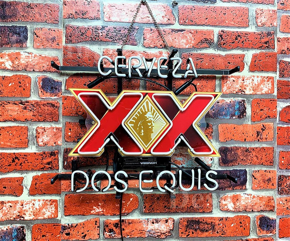 Cerveza XX Dos Equis Beer 17"x14" Neon Sign Light Lamp Bar Open Wall Decor | eBay
