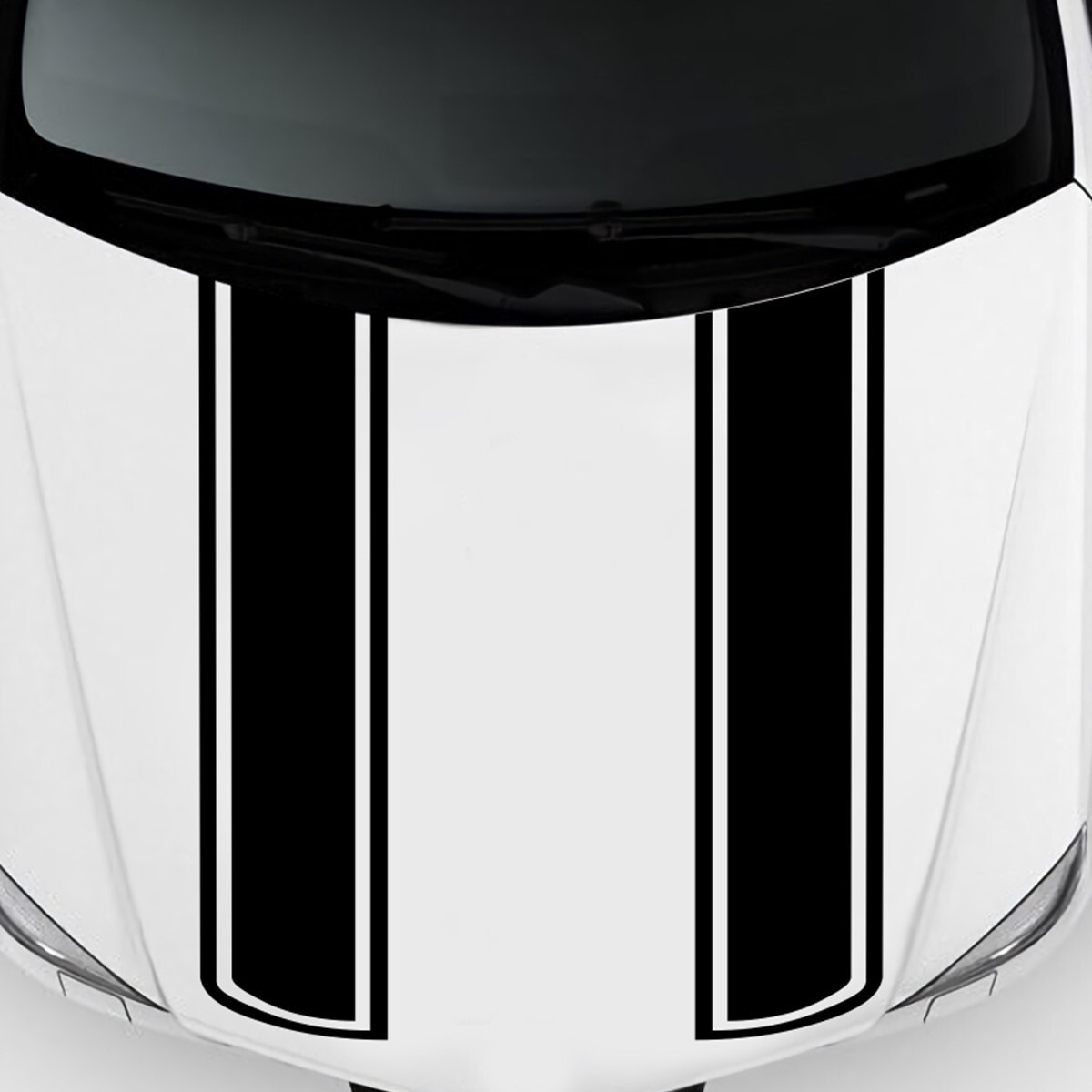 Black Stripe Decal Graphic Vinyl Sticker For Car Truck Side Body Hood ...