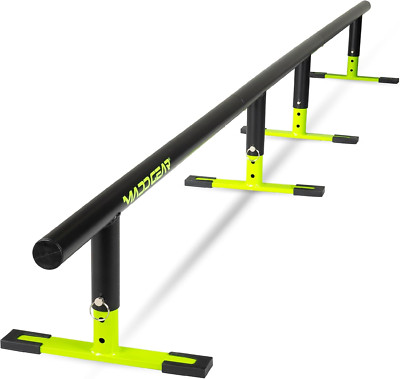 Madd Gear 99" Long Flat Bar Skate Rail – Heavy Duty Durable round ...