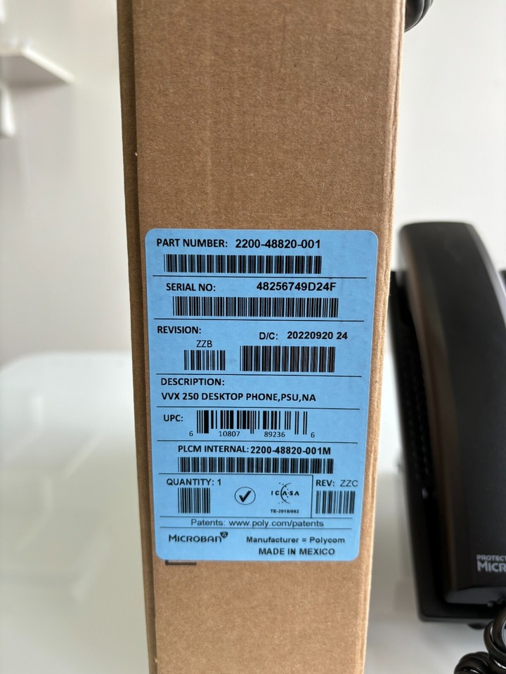 Polycom VVX 250 Business IP Phone with 2.8 in. Color Display & Ethernet ...