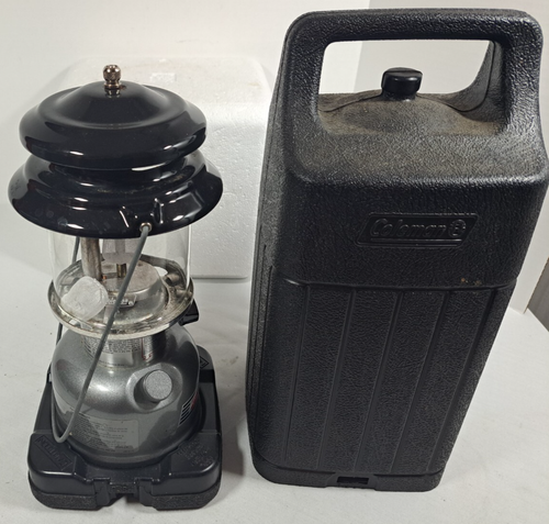 New Coleman Dual Fuel Black Lantern Model 285 with Hard Storage Case ...