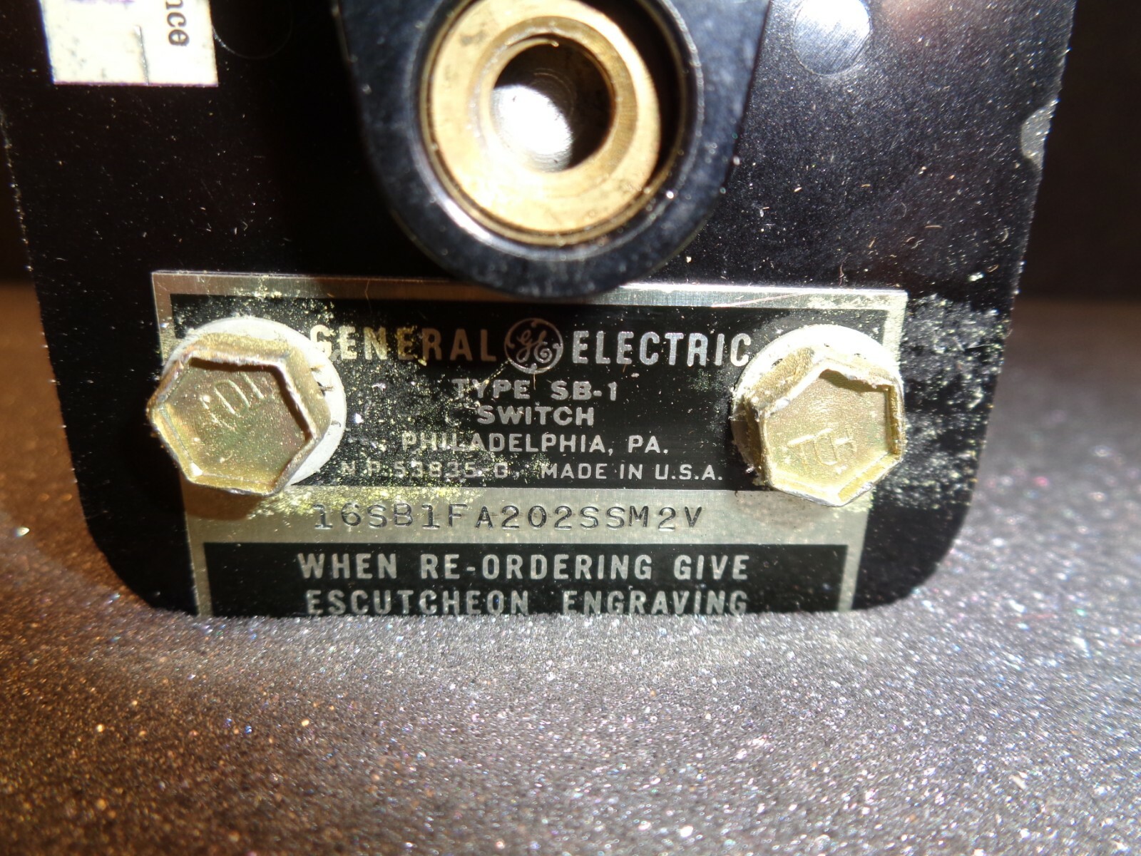GENERAL ELECTRIC 16SB1FA202SSM2V TYPE SB1 AUXILIARY CONTROL SWITCH | eBay
