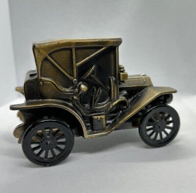 VINTAGE 1908 BUICK CAR COIN BANK BRASS COLOR METAL BANTHRICO CHICAGO | eBay