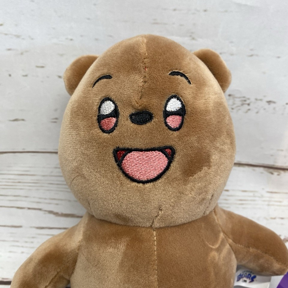 We Baby Bears Bare Plush 8" Brown Grizz Cartoon Network Stuffed Animal ...