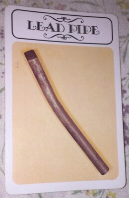 Vintage 1979 Parker Brothers Clue Game - Lead Pipe Card | eBay