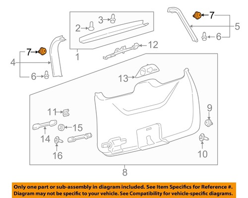 FORD OEM 08-23 Aviator Roof Interior Trim-Front Headliner Retainer ...
