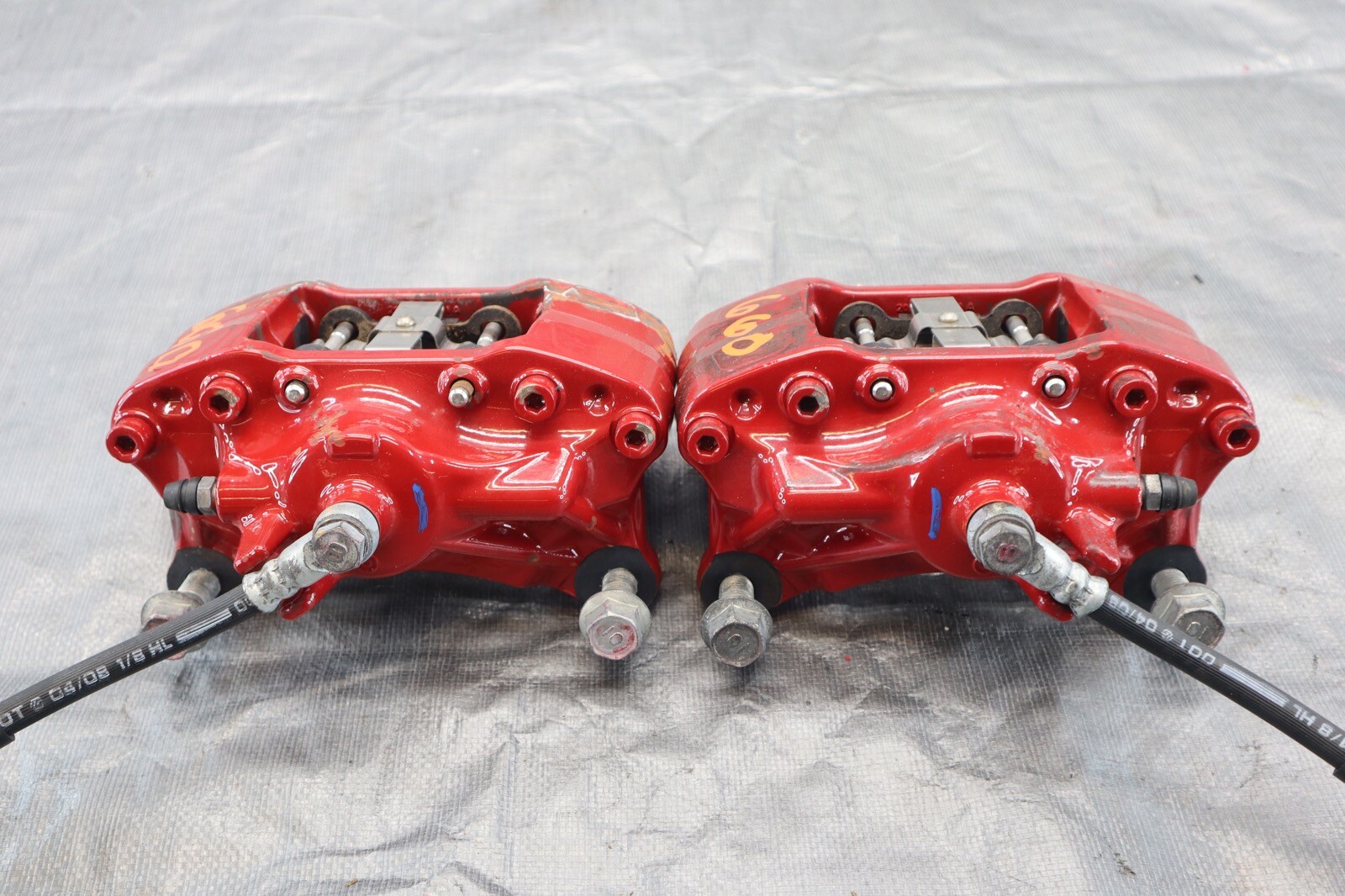 2008 MITSUBISHI LANCER EVOLUTION X MR OEM REAR BREMBO BRAKE CALIPERS ...