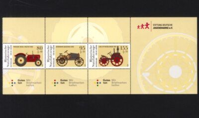 Bund Mi.-Nr. 3618-3620 H-Blatt 57 UNGEFALTET aus MH 122 - Historische ...