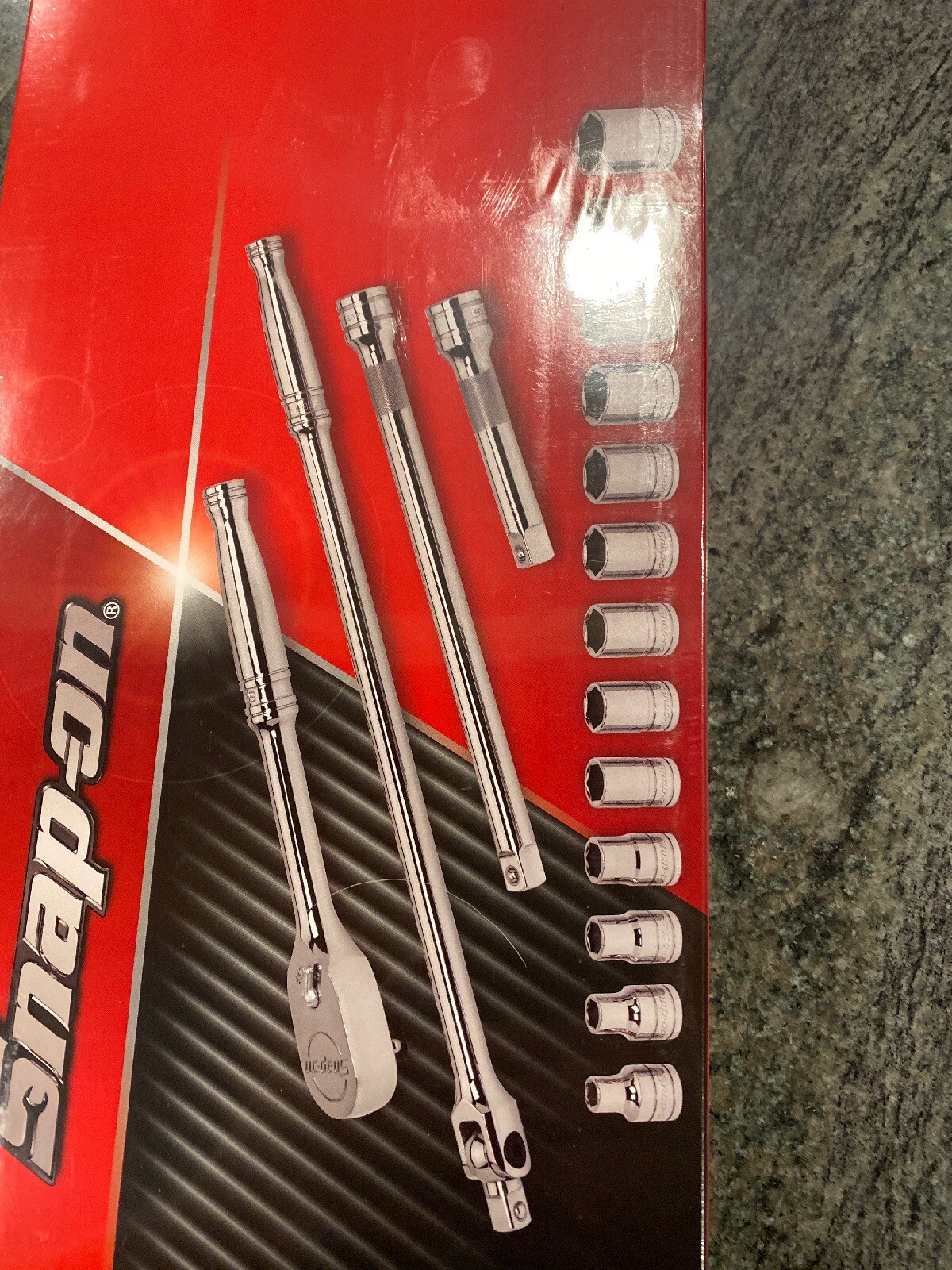 Snap-on 317mspc general service set sae 1/2” drive 17 pc set sealed | eBay