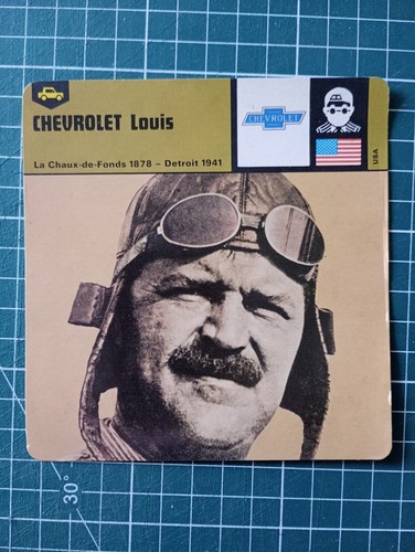 Fiche Auto circa 1978 12x12,5cm Louis Chevrolet | eBay