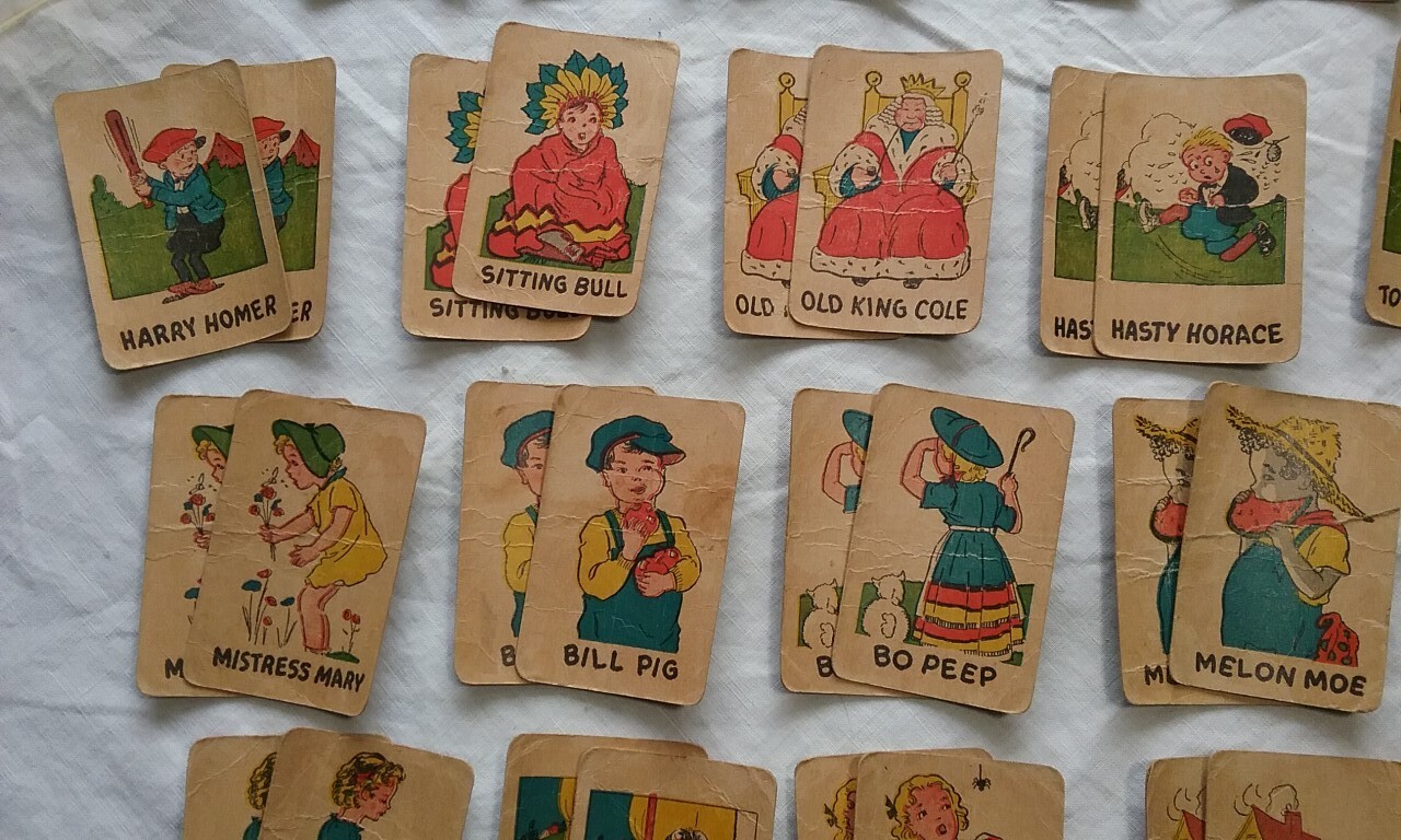 1930s Antique Card Game Old Maid by Russell Games Youth Toy 43 Cards | eBay