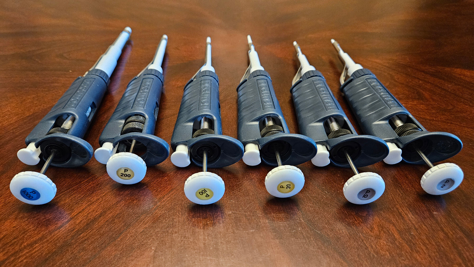 Gilson Pipetman Pipette Set P1000, 200, 100, 20, 10 & 2: Calibrated New ...