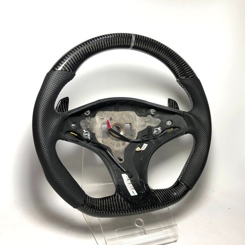 Carbon leather steering wheel Mercedes W204 C63 08~11 AMG silver CORE ...