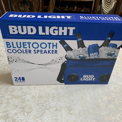 Bud Light Beer 24-Can Insulated Cooler Bag with Bluetooth Stereo ...