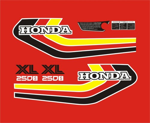 Honda XL250S Decal Kit | eBay