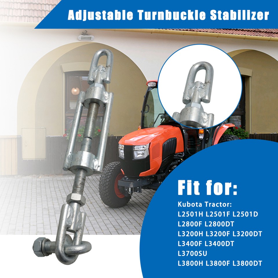 Aftermarket Adjustable Turnbuckle Stabilizer for Kubota Tractor L3800 H ...