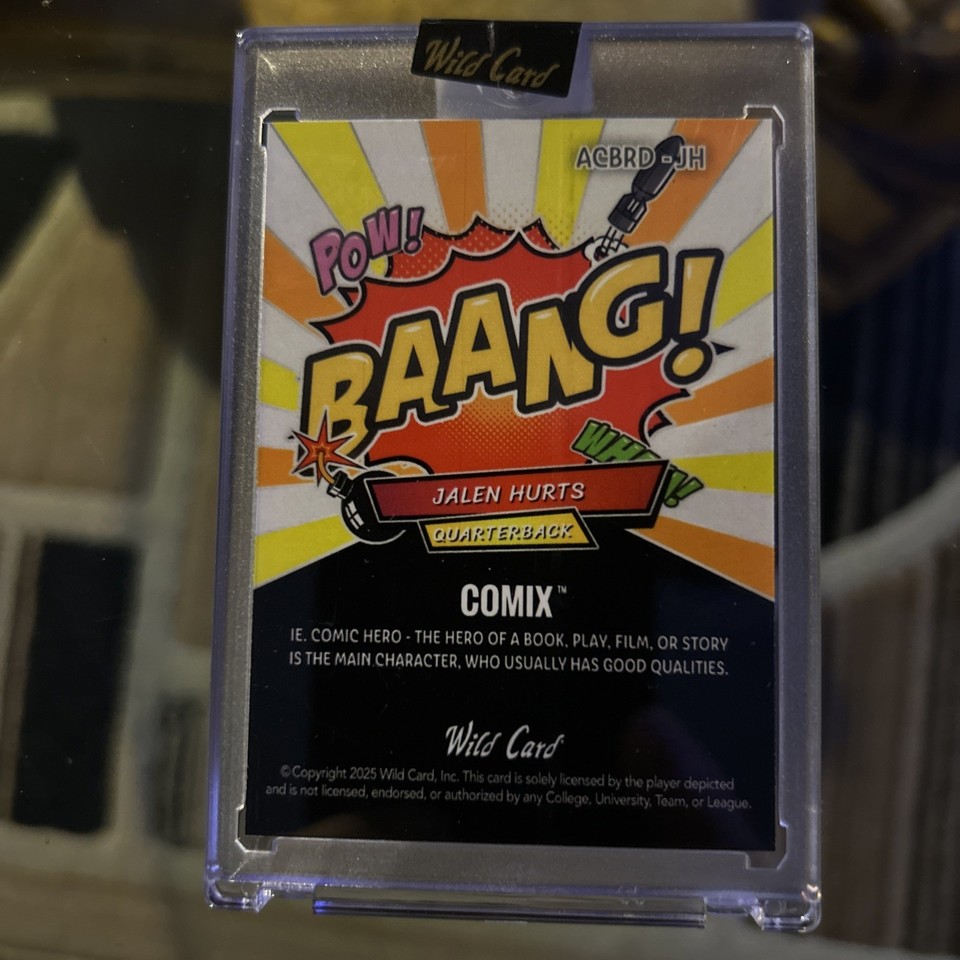 2025 Wild Card Comix Jalen Hurts Baang! 1/25 - ACBRD-JH | eBay