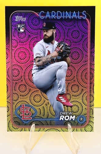 Drew Rom 2024 TOPPS SERIES 2 SUMMER HOLIDAY ROOKIE FOIL #476 ST. LOUIS ...
