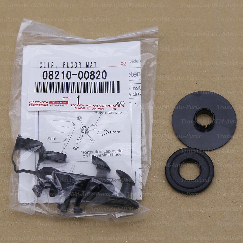 58297-50020 & 08210-00820 GENUINE OEM FLOOR MAT CARPET CLIP HOOK ...