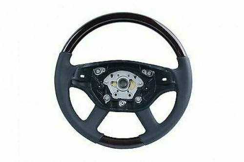 2007 08 09 10 11 Mercedes S Class W221 Steering Wheel Walnut Wood Black ...