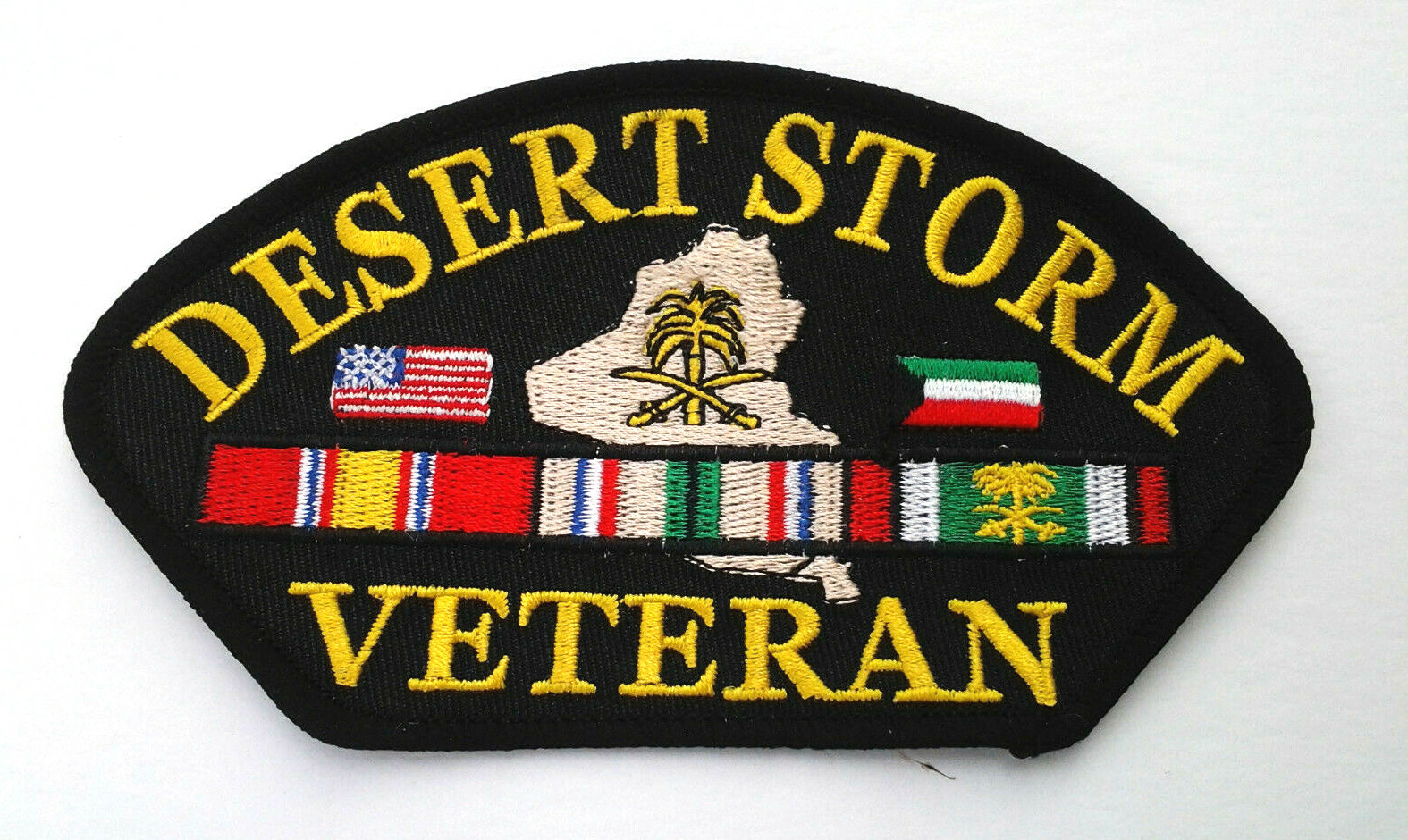 DESERT STORM VETERAN (5-1/4") Military Cap Patch PM1448 EE | eBay