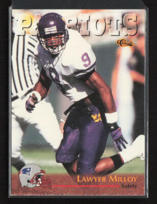 1996 Classic NFL Rookies #59 Lawyer Milloy New England Patriots | eBay