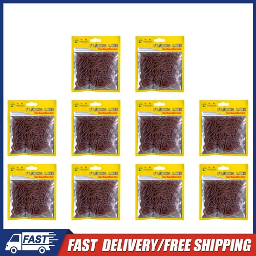 50Pcs Red Worms Soft Lure 80mm Artificial Bloodworm Bait for Freshwater Seawater | eBay