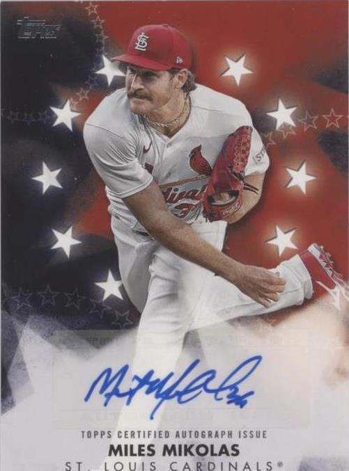2024 Topps Series 1 - Baseball Stars Autographs Miles Mikolas #BSA-MMI ...