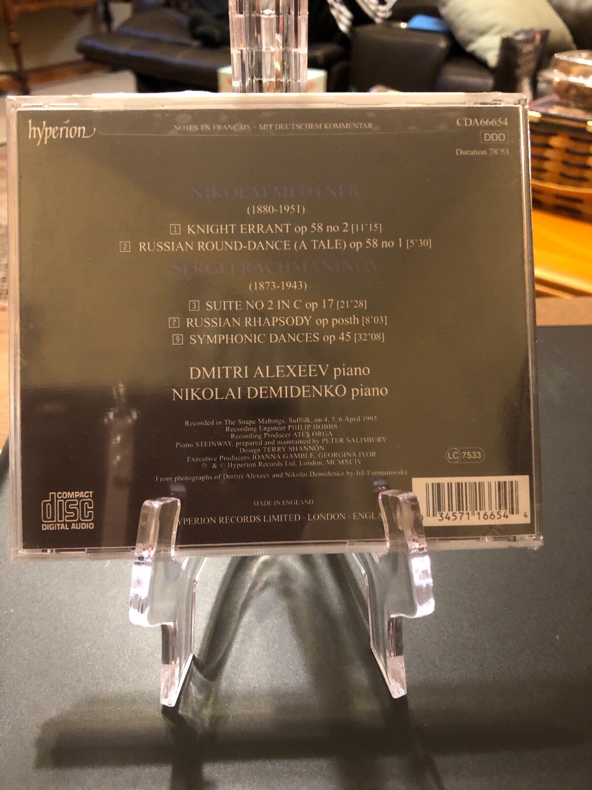 Medtner & Rachmaninov: Music for two pianos (CD, Feb-1994, Hyperion) for sale online | eBay