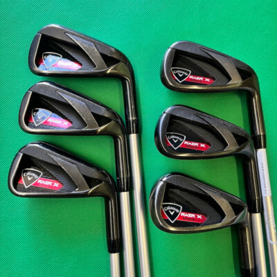 Callaway RAZR X Black Iron Set 6pcs 5-Pw Flex SR Stiff Regular RAZR X ...