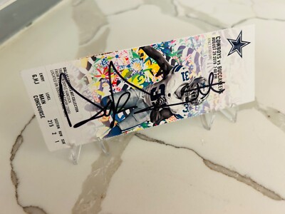 Dak Prescott Autographed Dallas Cowboys Game Ticket | eBay