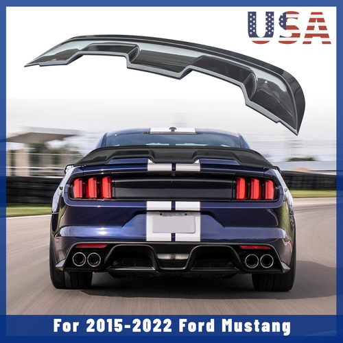 Carbon Fiber Rear Trunk Lip Spoiler Wing for 2015-2022 Ford Mustang ...