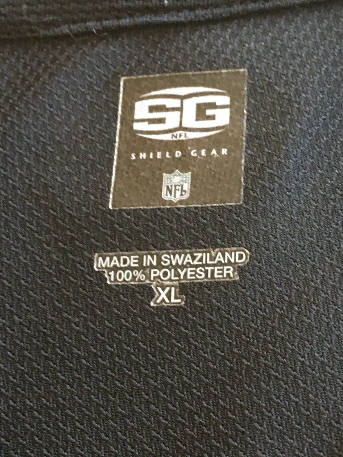 MEN' S NFL SHIELD GEAR BLACK 1/4 ZIP POLYESTER PERFORMANCE TOP SZ XL | eBay