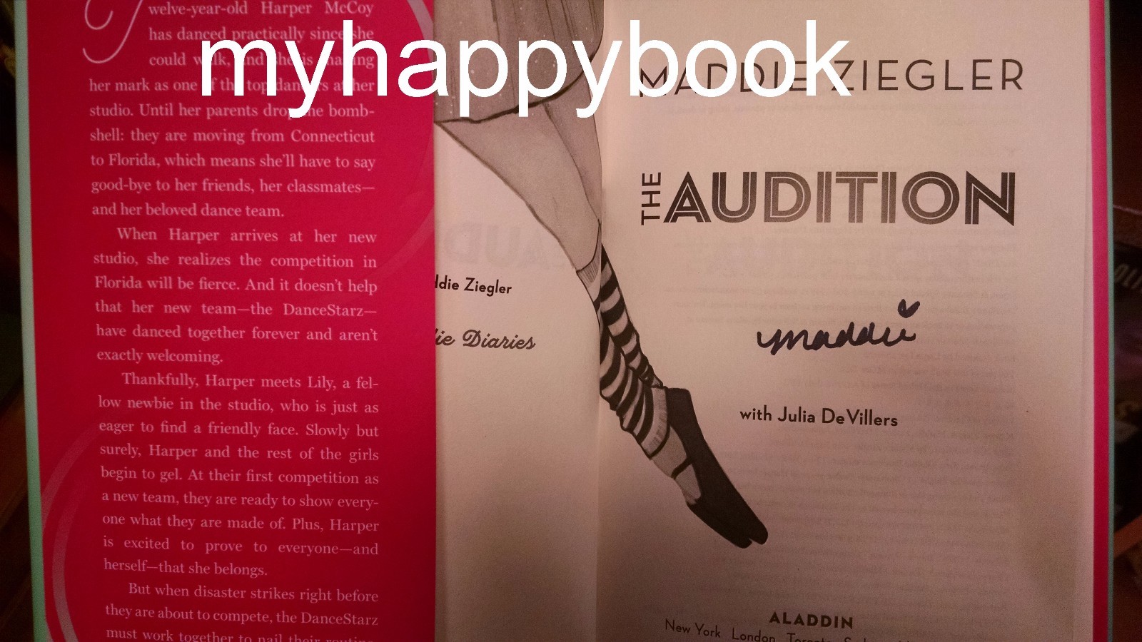 SIGNED Maddie Ziegler The Audition 1 by Maddie Ziegler, Hardcover, new ...