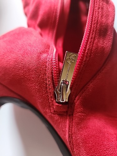 NEW Jessica Simpson Red Suede Slouch Boots | 10M | eBay