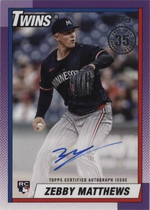 2025 Topps Series 2 - 1990 Topps Baseball Autographs Zebby Matthews ...