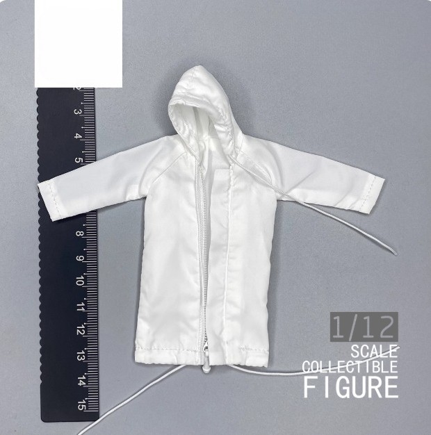1/12 Scale Female White Jacket Clothes Model Fit for 6'' Action Figure ...