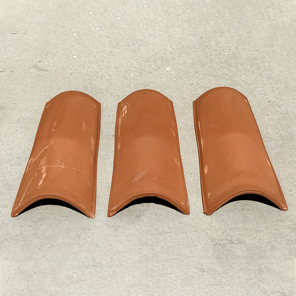 Terracotta Clay Roof Tiles | Two-Piece Spanish Barrel Tile - Sandbaggy ...