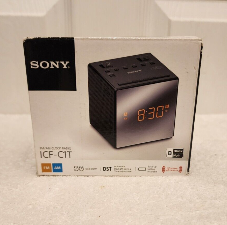 Sony Clock Radio Model ICF-C1T AM FM Dual Alarm Clock Radio. OPEN BOX ...