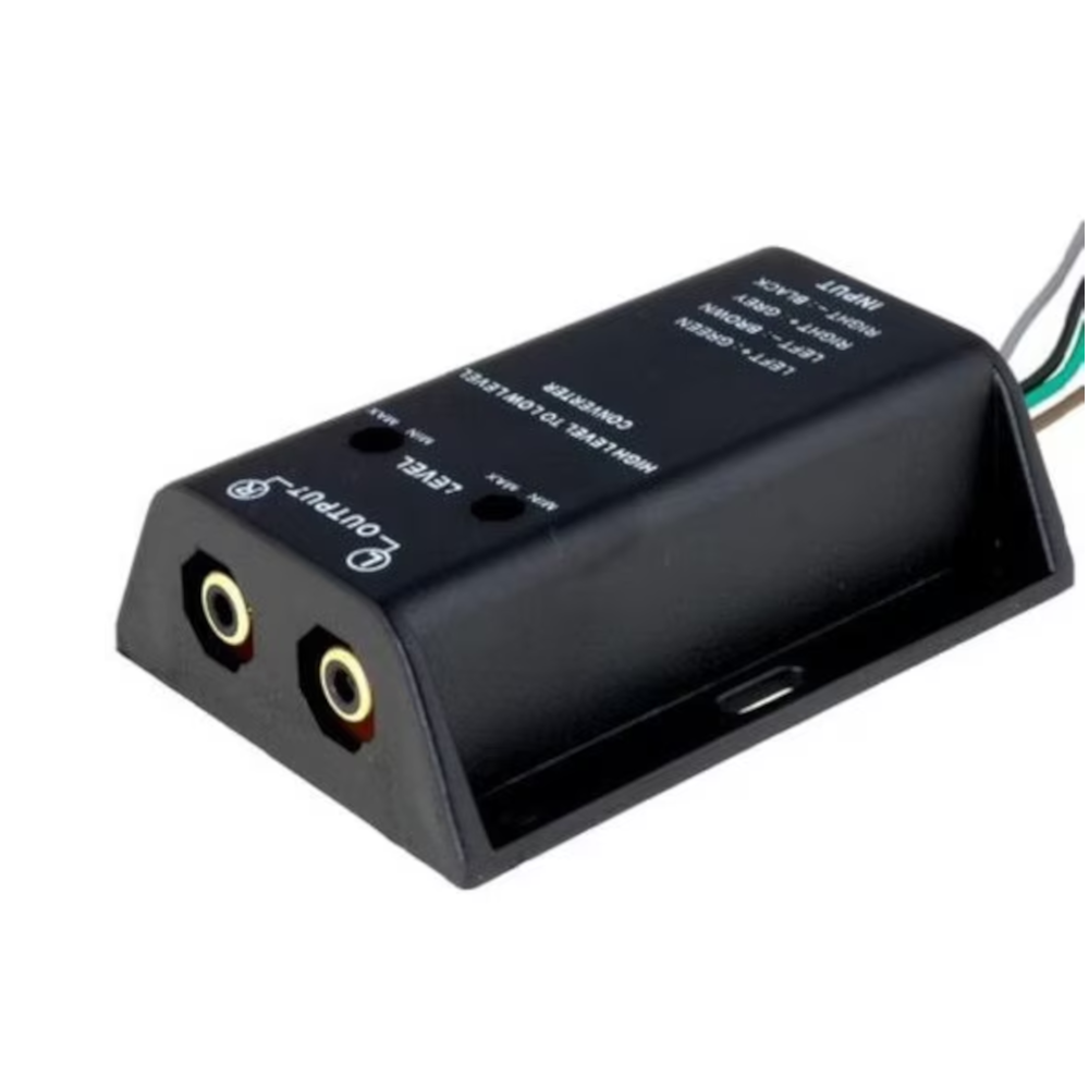 Two Channel Speaker RCA Line Level Converter Adapter Car Audio High Low ...