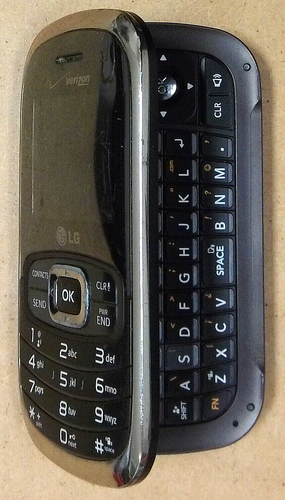 LG Octane VN530 - Brown and Silver ( Verizon ) Cellular Full Keyboard ...