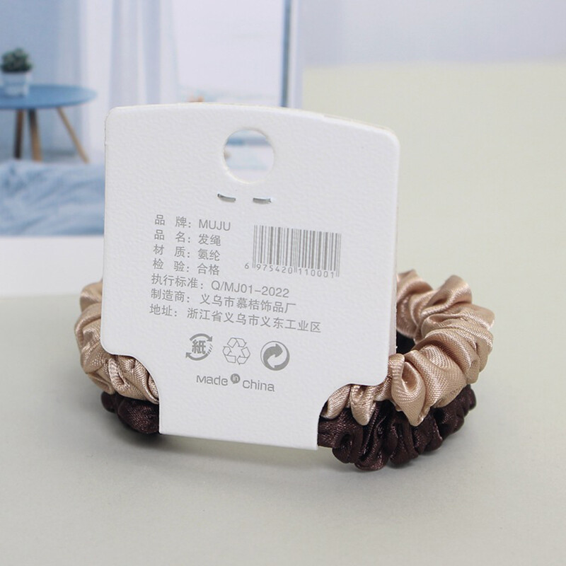 Fashion Hair Accessories, 2 Card Barcode Hair Ties, Rhinestone Pleated ...