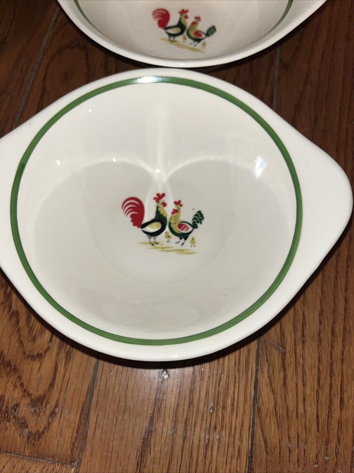 Steubenville horizon chicken rooster cereal, bowls | eBay
